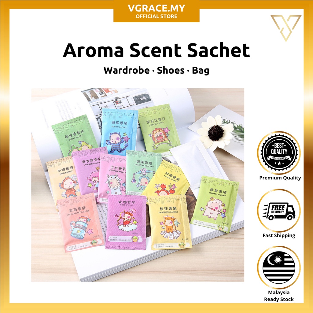 VGrace Closet Wardrobe Aroma Scent Fragrance Sachet Bag Perfume Natural ...