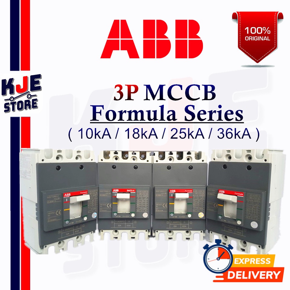 ABB MCCB - Formula Series A1A125 (10kA) / A1B125 (18kA) / A1C125 (25kA ...