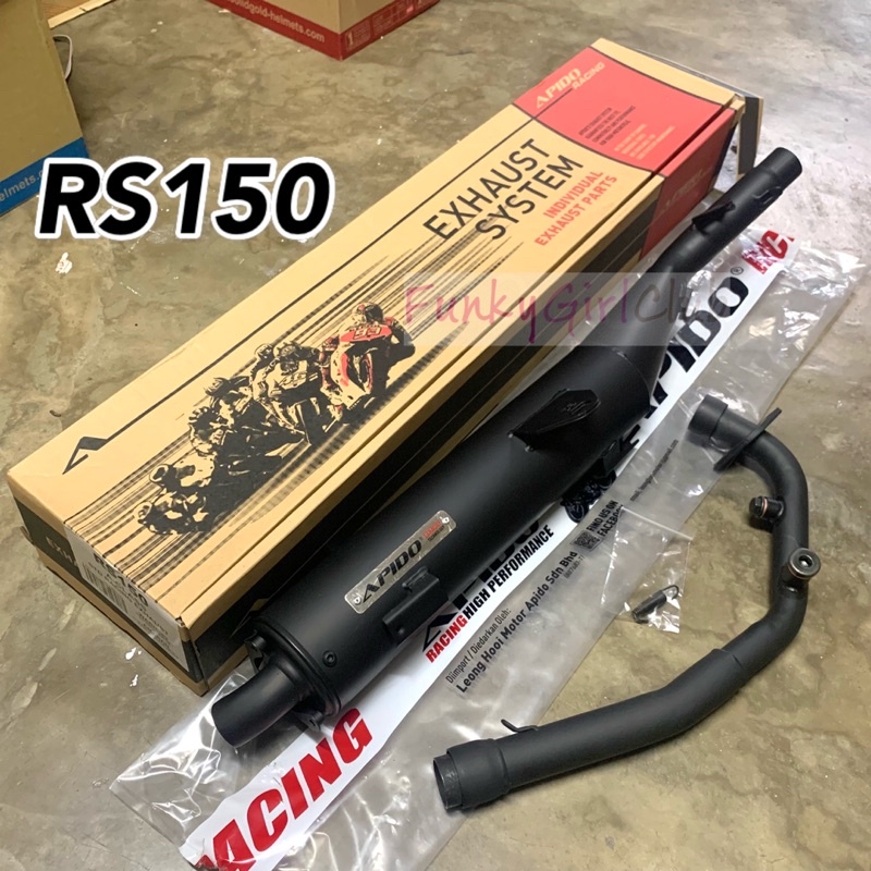 MUFFLER EXHAUST 32MM HONDA RS150 APIDO RACING EXHAUST OPEN EKZOS ...