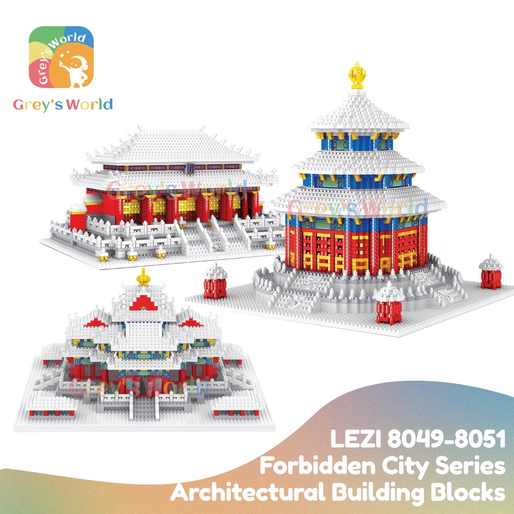 Forbidden City building blocks, lego compatible, Drama Traditional ...
