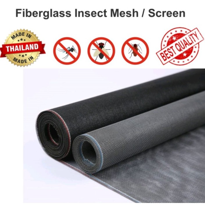 4Ft x 1Ft Fibre Mesh Fiberglass Netting Insect Screen Fiber Net ...