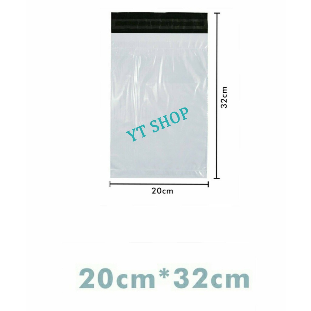 White Flyer Plastic Courier Parcel Bag with pocket Packaging Plastic ...