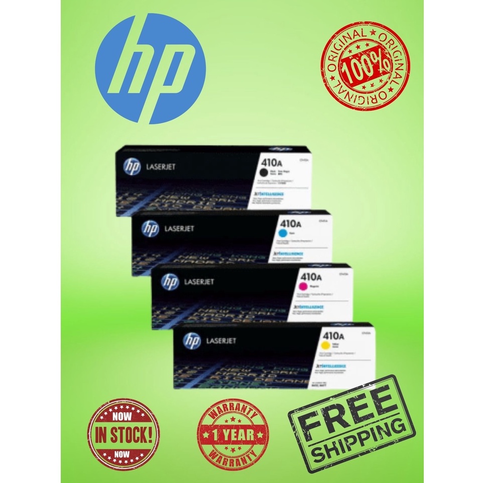 HP 410A (CF410A/CF411A/CF412A/CF413A) Black/ Cyan/ Yellow/ Magenta Original LaserJet Toner ...