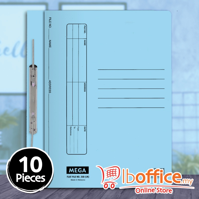 Manila Flat File - Mega 350UK - Blue - 10pcs | Shopee Malaysia