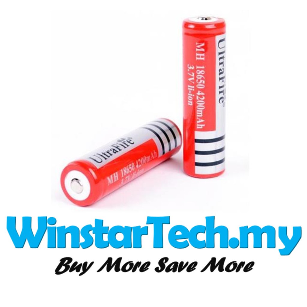 UltraFire 18650 3.7V 4200mAh 4800mAh Strong Light Li-ion Rechargeable ...