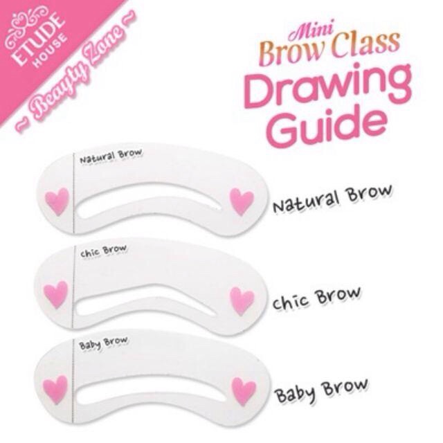 《RAEDY STOCK》Mini Brow Class 3 Style Eyebrow Drawing Guide | Shopee ...