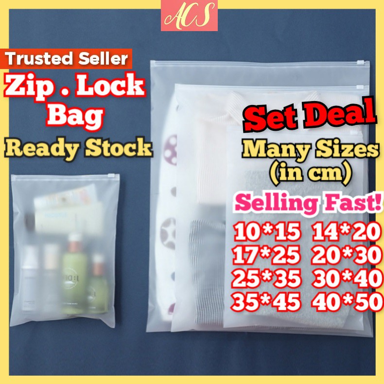 Frosted Zip Lock Bag (10pcs Deal) Double Matte Ready Stock Zip Lock Bag ...