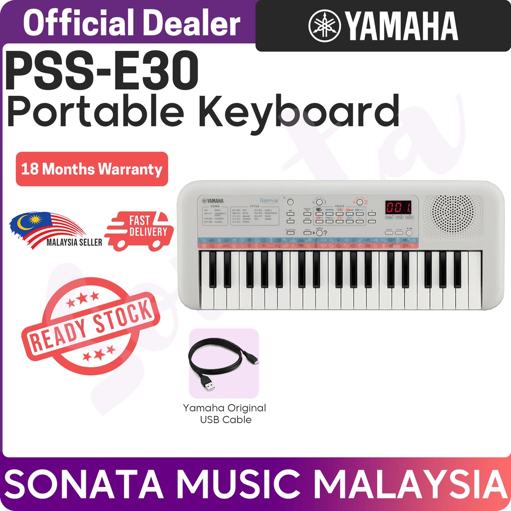 YAMAHA Remie PSS E30 37 Key Mini Keyboard (PSSE30 / PSS E30 / PSS E 30 ) | Shopee Malaysia