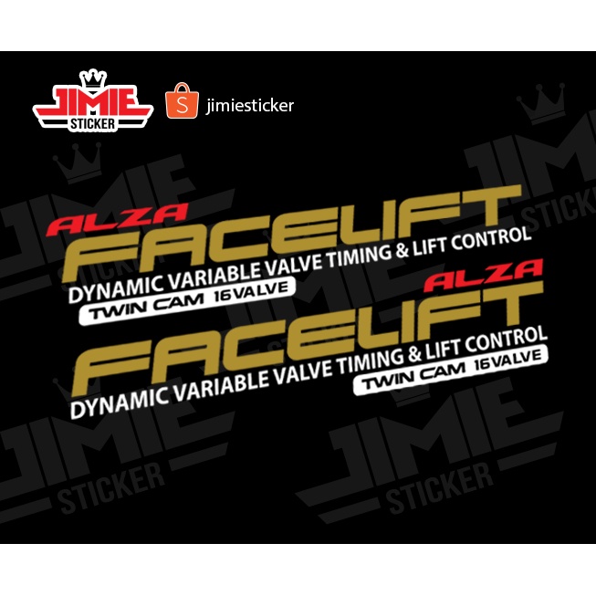 Sticker Kereta, Sticker Alza Facelift New Design, 2pcs. Kiri dan Kanan ...