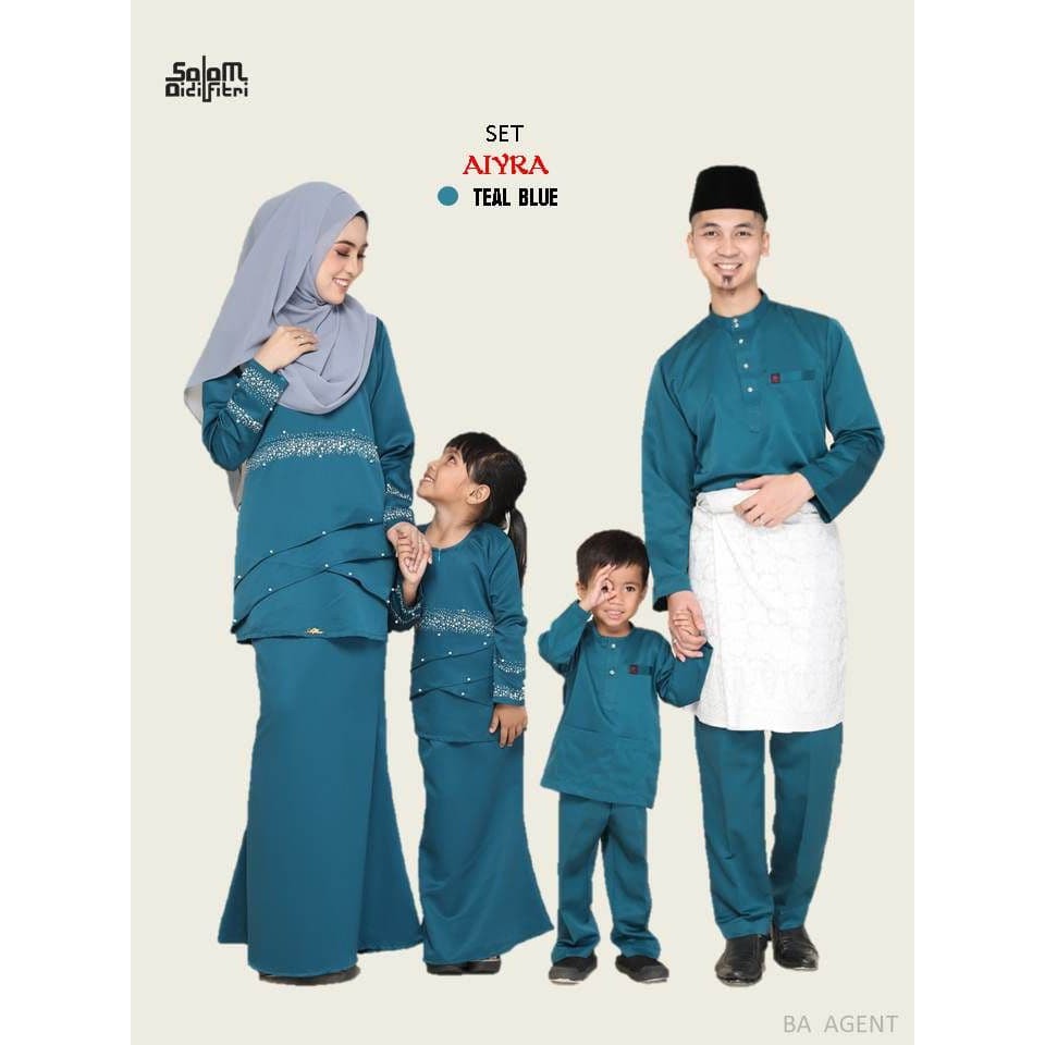 [KURUNG MODEN AIYRA]- WARNA ROYAL BLUE SET SEDO | Shopee Malaysia