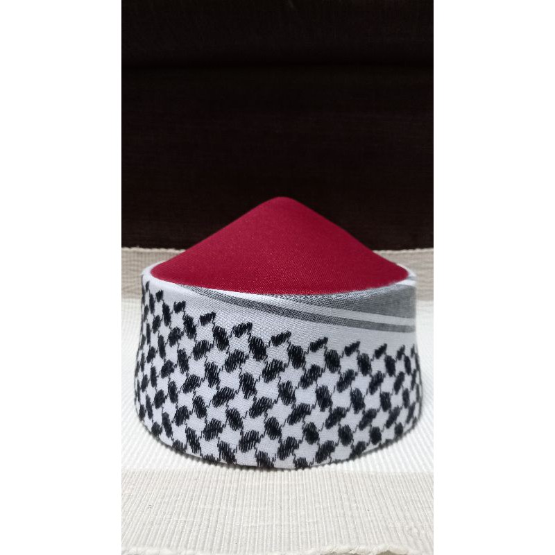 Kopiah atas merah (tinggi) | Shopee Malaysia