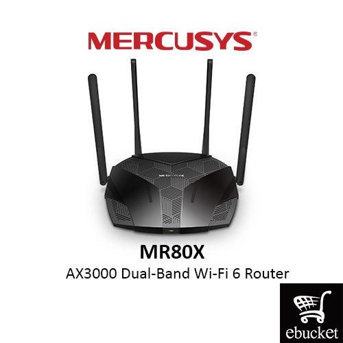 [EOL]MERCUSYS MR80X AX3000 Dual-Band Wi-Fi 6 Router POWER BY TP-LINK ...