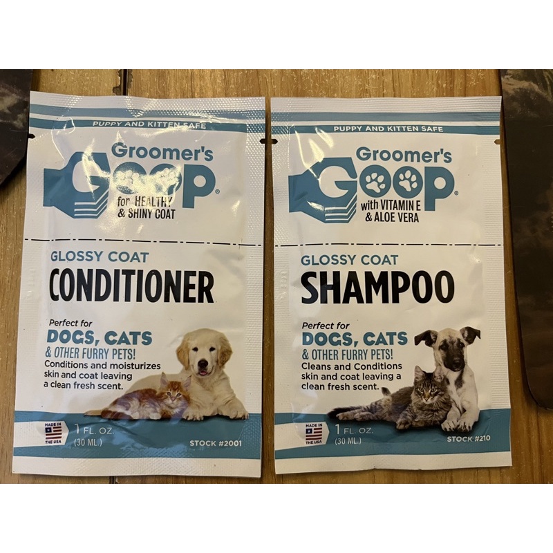 trial pack groomer goop shampoo conditioner 1oz | Shopee Malaysia