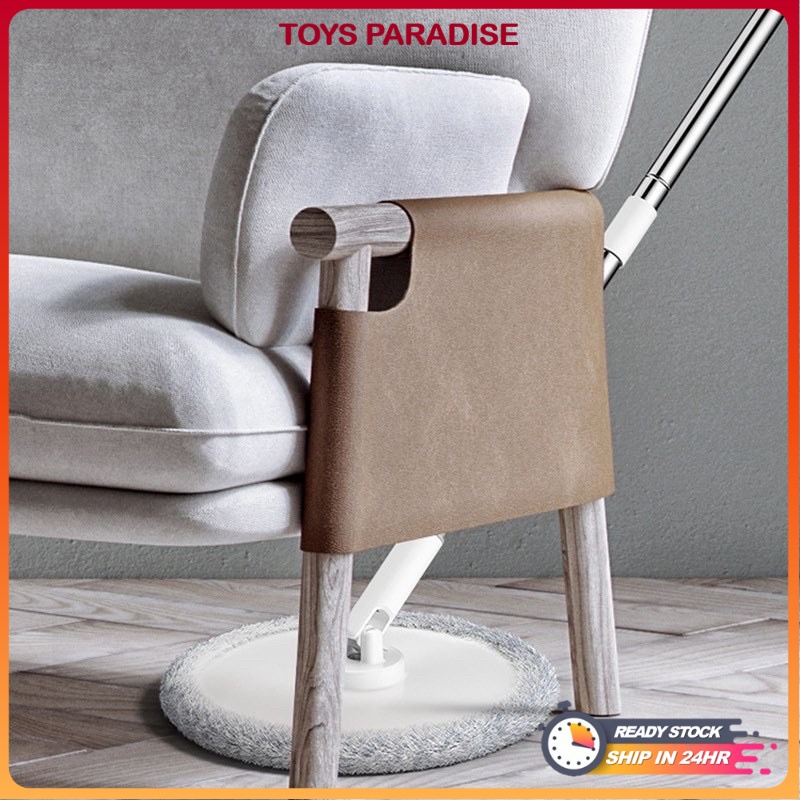 [Malaysia Stock] Spin Mop Round Head Floor Bucket Set Free Hand Wash ...