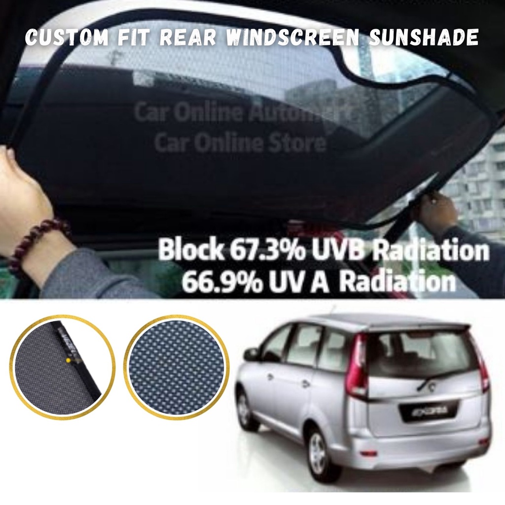 Sun Shades for Proton Exora/Custom Fit OEM REAR Sunshade | Shopee Malaysia