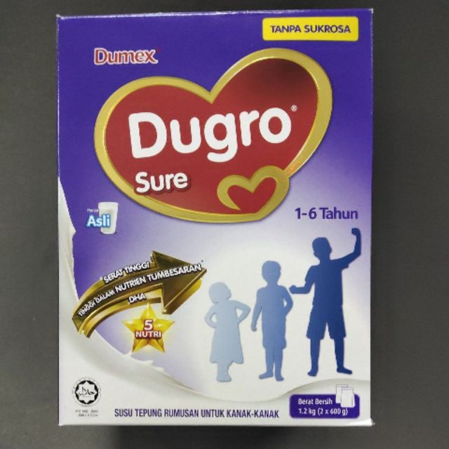 Dumex Dugro Sure 2X600g (1-6 years) | Shopee Malaysia