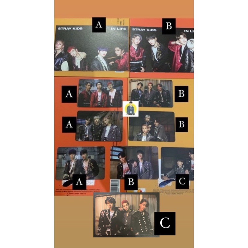 [READY] Stray Kids Photocard UNIT & POSTCARD IN LIFE 3rd ALBUM RACHA ...