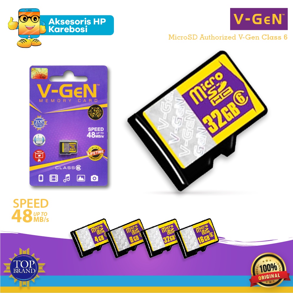 Mmc/memory V-Gen 4GB MicroSD Authorized V-Gen (Original) | Shopee Malaysia