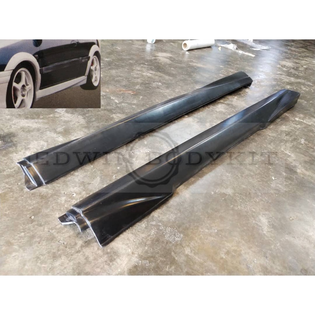Satria GTI Side Skirt Pu Bodykit Tepi Skirt Pu material Proton | Shopee ...