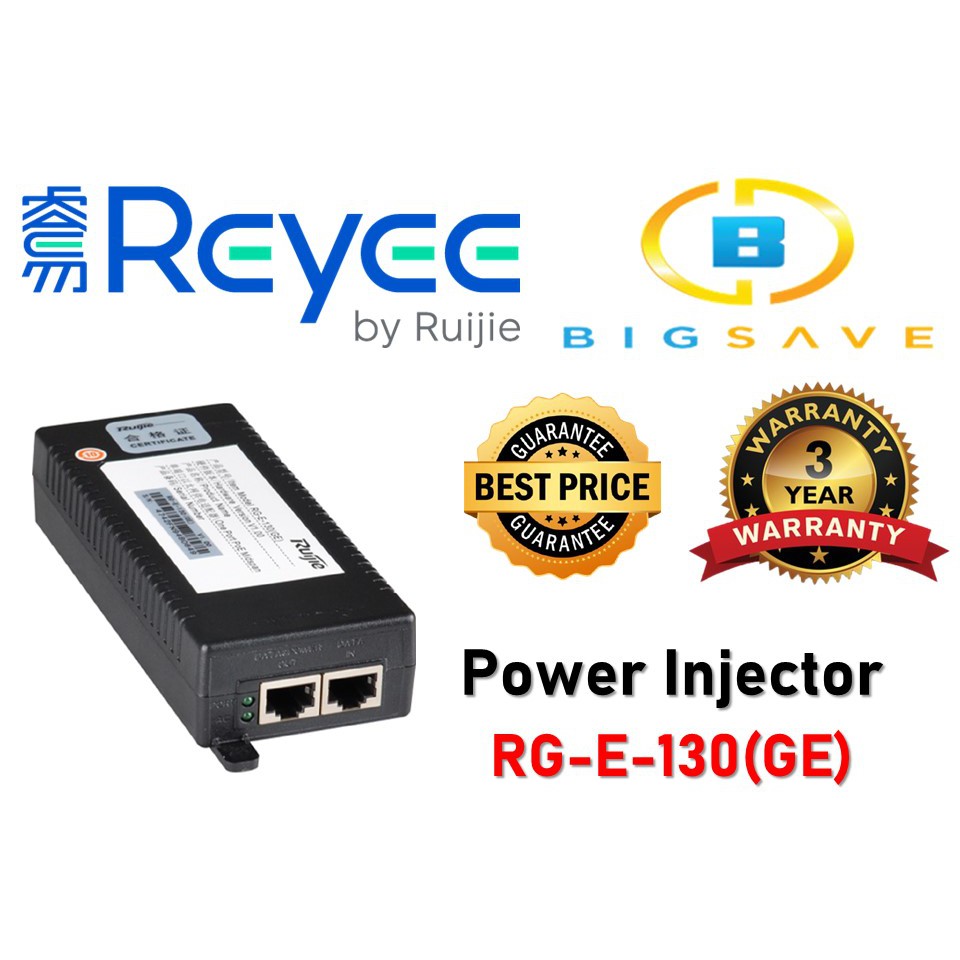 RUIJIE REYEE RG-E-130(GE) POWER INJECTOR | Shopee Malaysia