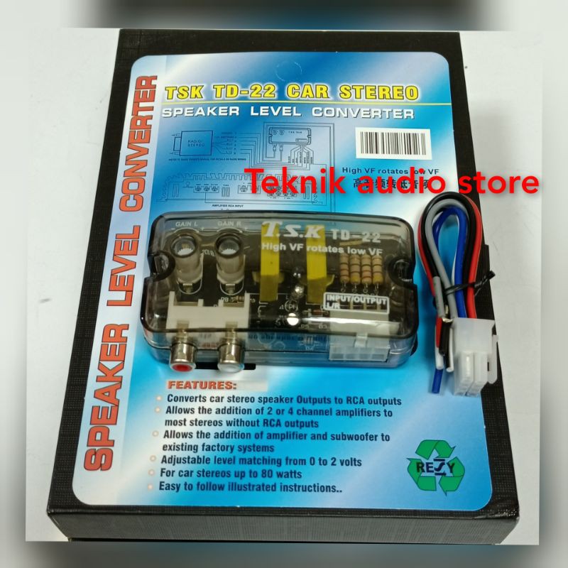 Tsk TD-22 RCA Adapter-Converter | Shopee Malaysia