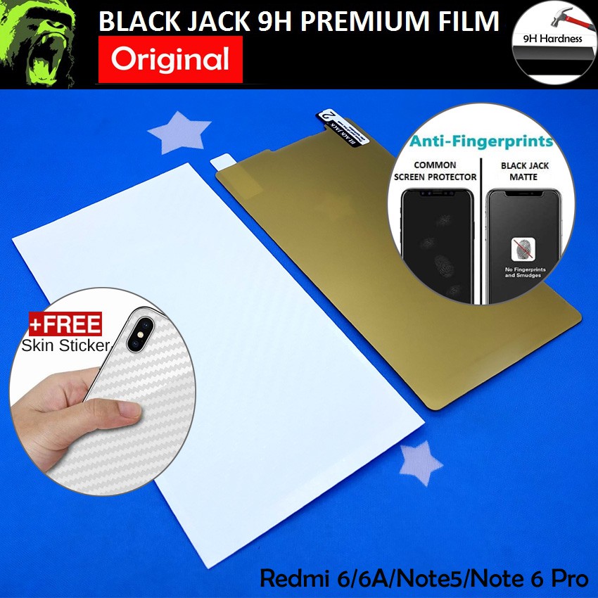 Redmi 6/6A/Note5/Note 6 Pro /Note 7 - Black Jack 9H Matte HD Film Screen Protector | Shopee Malaysia