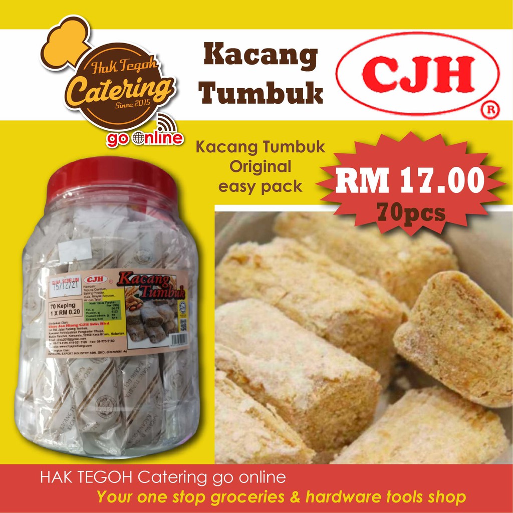 Kacang tumbuk 70paket per botol Original dari kelantan (sedap & rangup ...