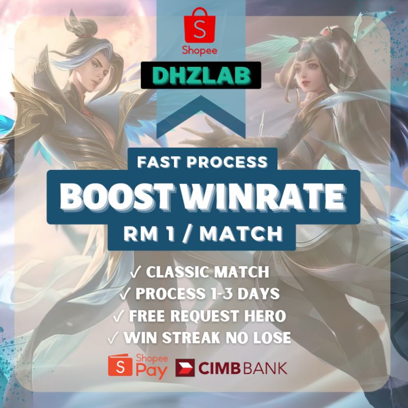 Boost Winrate Mobile Legends (Joki ML/Boost Wr MLBB) | Shopee Malaysia