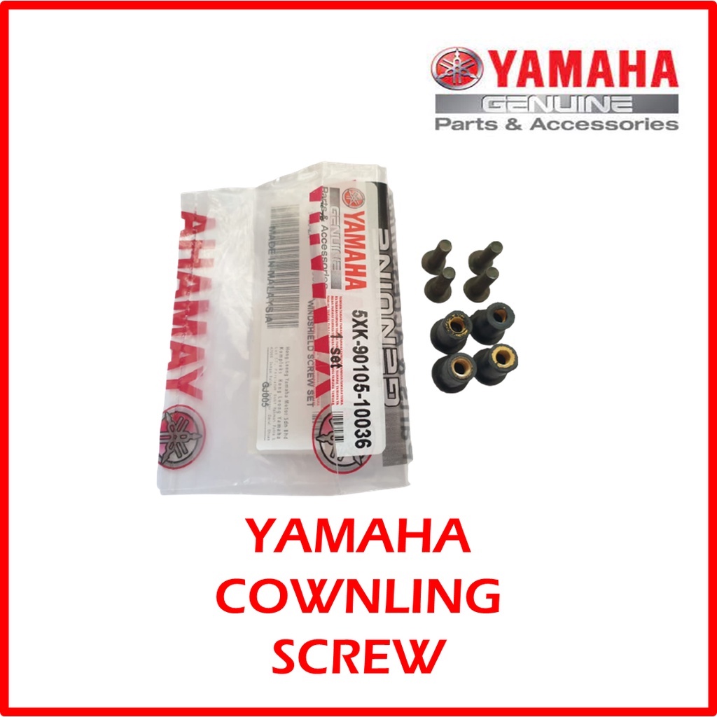 YAMAHA LC135 V4 Y125Z Y125ZR NVX COWNLING SCREW VISOR SCREW ORIGINAL ...