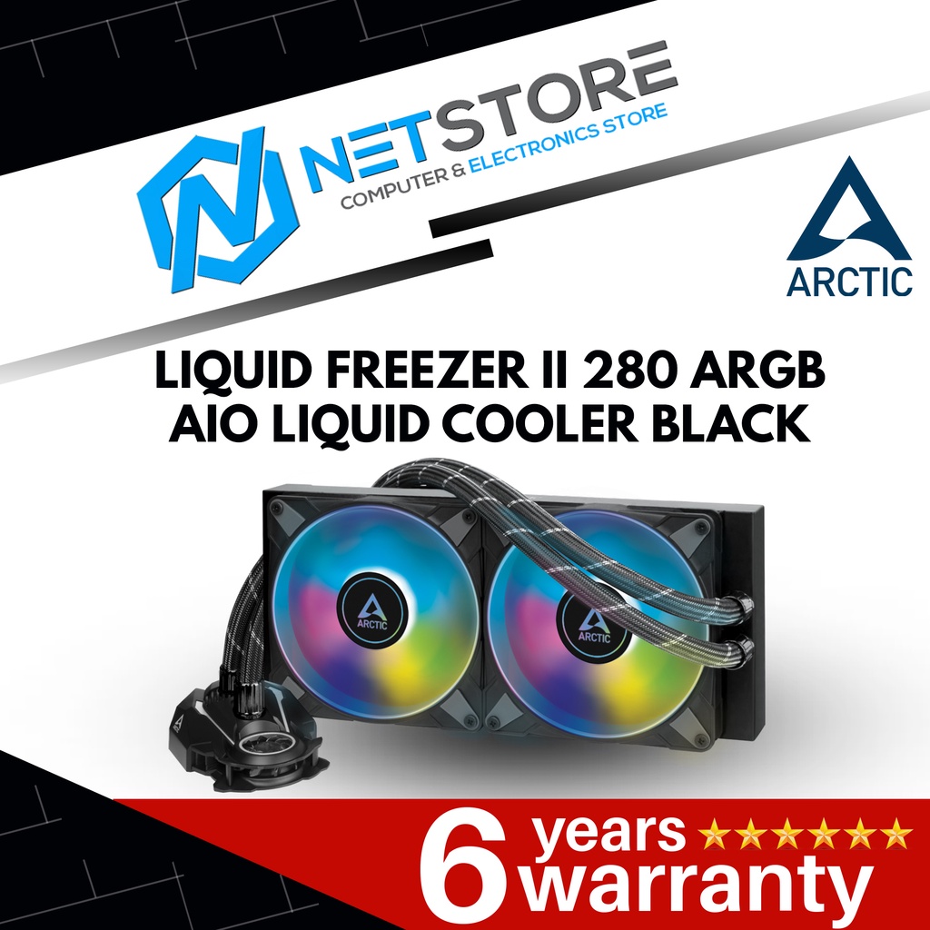 ARCTIC LIQUID FREEZER II 280 ARGB AIO LIQUID COOLER - BLACK ...