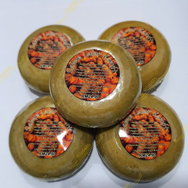 Sabun Lulur Kunyit untuk mencerahkan , hilangkan parut kulit kusam ...