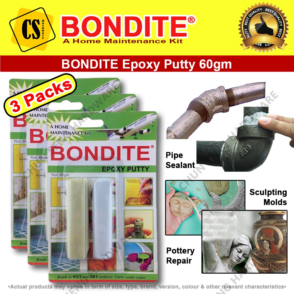 BONDITE Epoxy Putty Filler Bonding Stick Water Leaking (3 pack ...