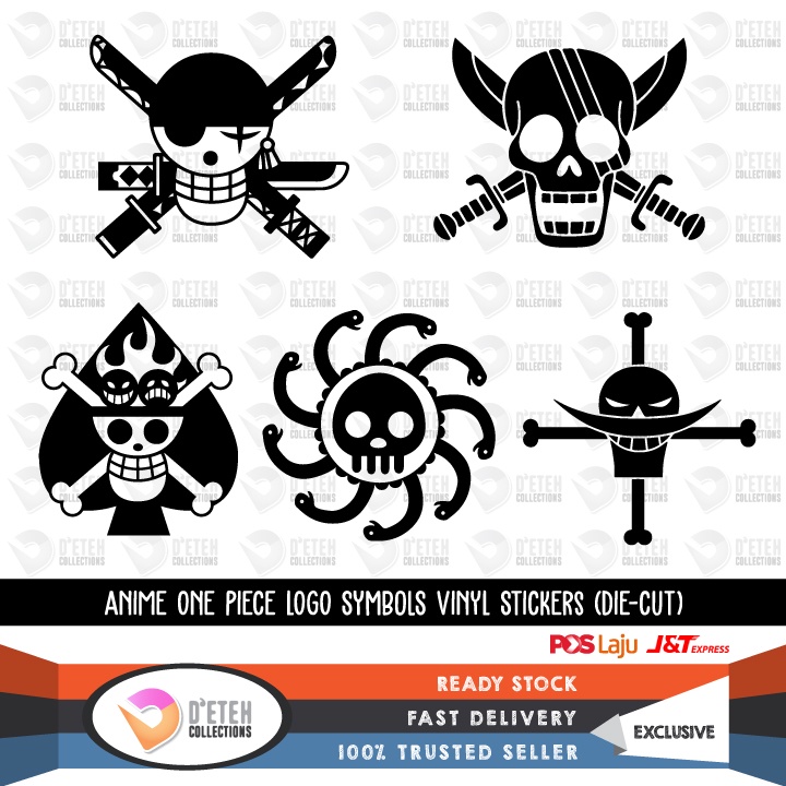 One Piece Anime Logo Symbols Vinyl Decal Sticker | Shopee Malaysia