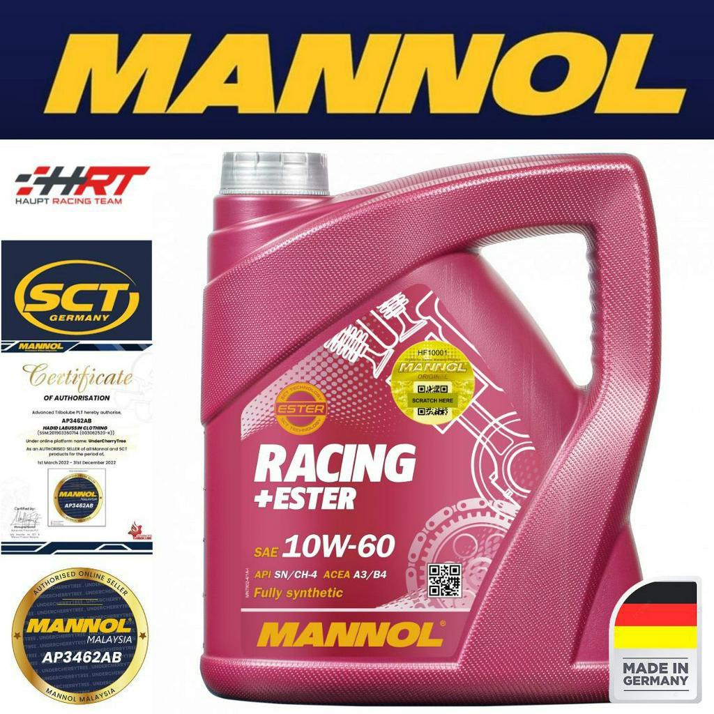 MANNOL Racing Ester 10W-60 MN7902 (Made in GERMANY) - 4L Fully ...