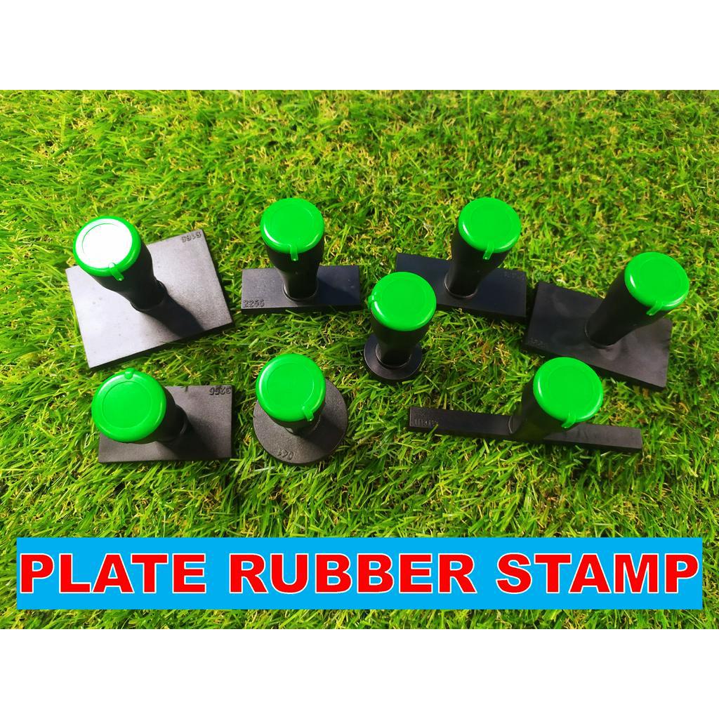 PLATE RUBBER STAMP (PLATE ONLY) | Shopee Malaysia