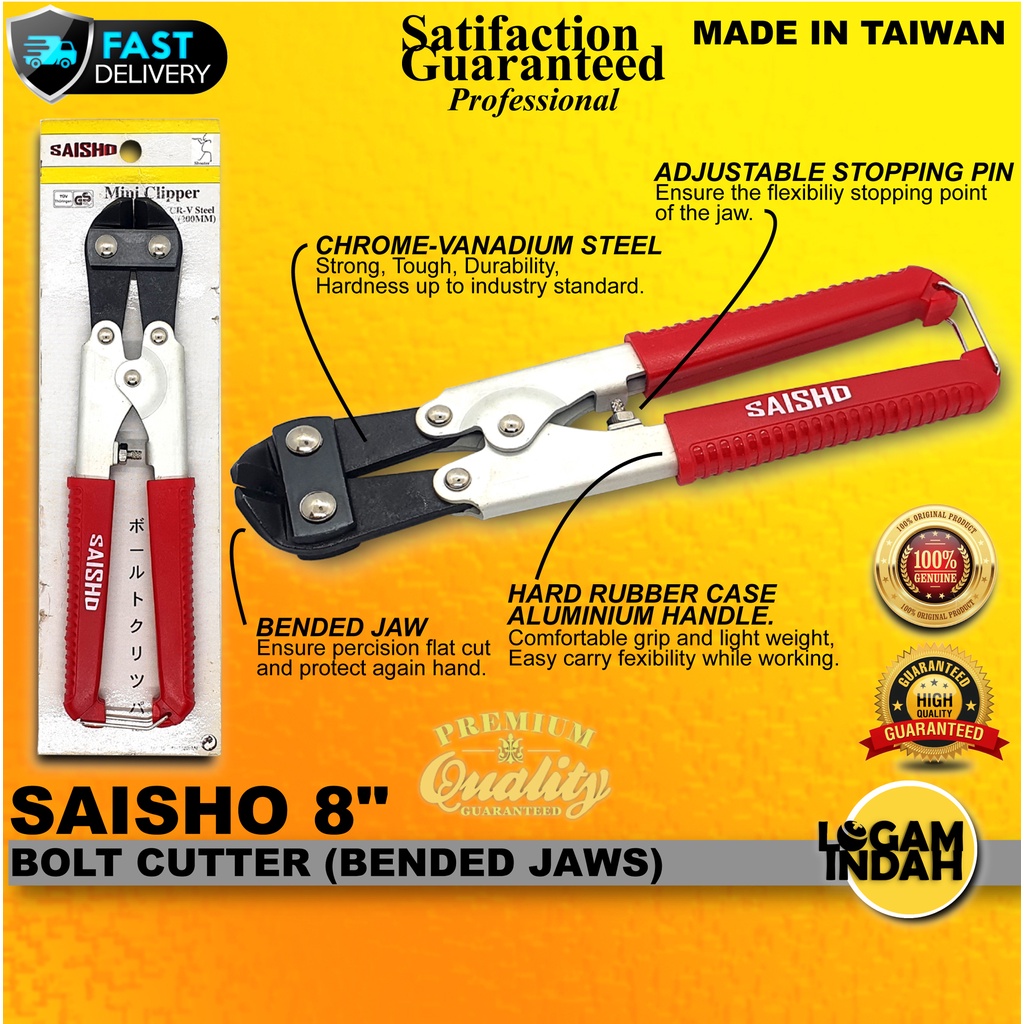 [!CLEAR STOCK SPECIAL OFFER! ]SAISHO BENDED JAW BOLT CUTTER 8 ...