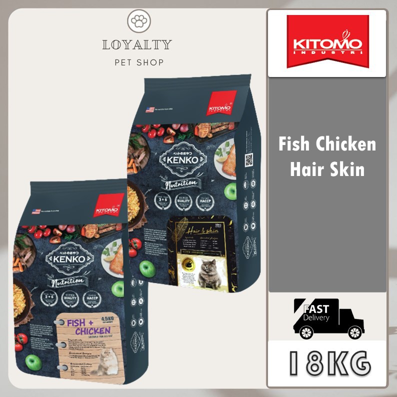 Kitomo Kenko Nutrition Super Premium Cat Food 18kg | Shopee Malaysia
