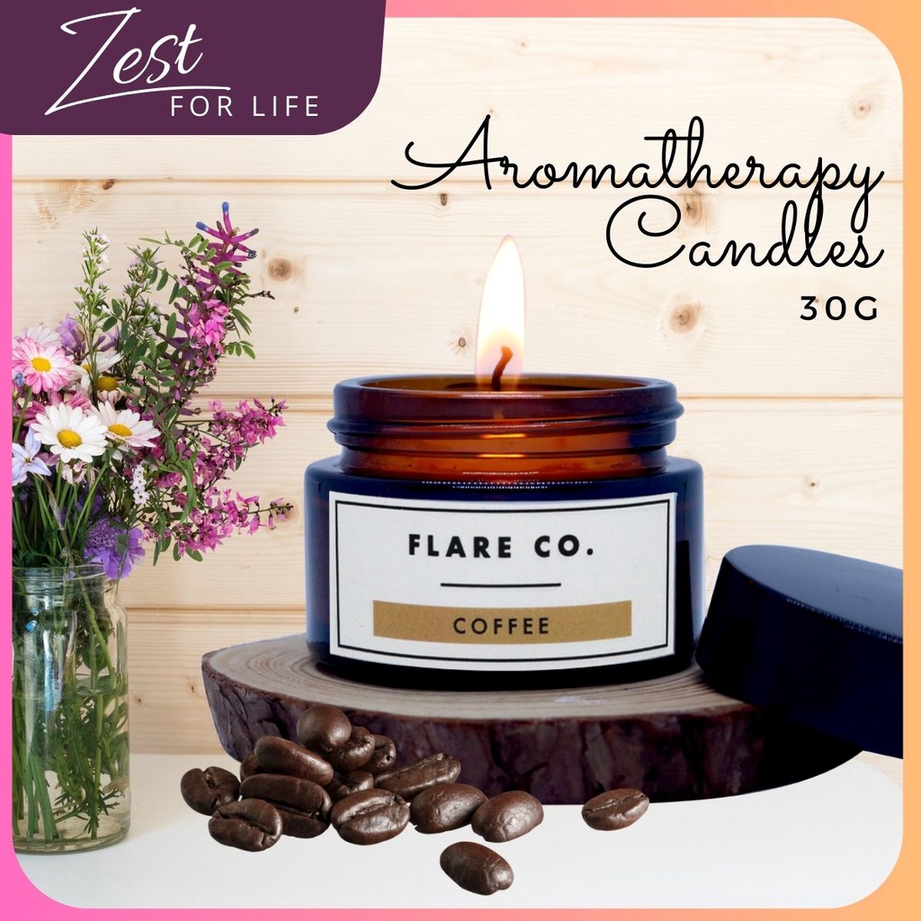 Coffee Scented Candle Fragrance 30g Essential Oil Aromatherapy Romantic ...