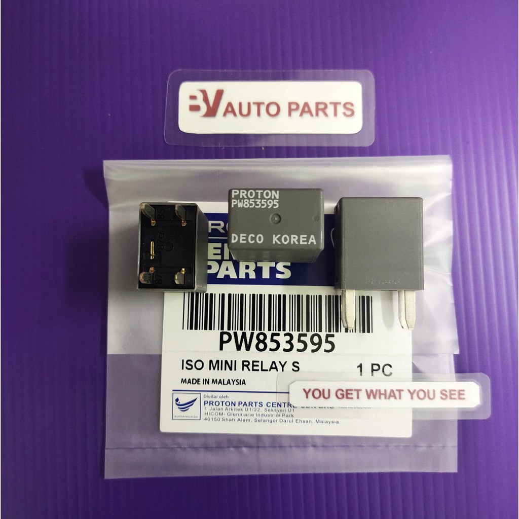 BRG BARU HARGA PROMO Original 4 Pin Power Relay PW853595 Proton Persona ...