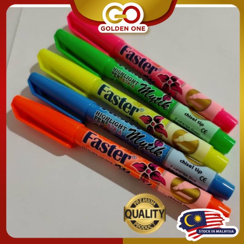 Faster Highlight Pen / Highlighter 878A 1Pcs | Shopee Malaysia