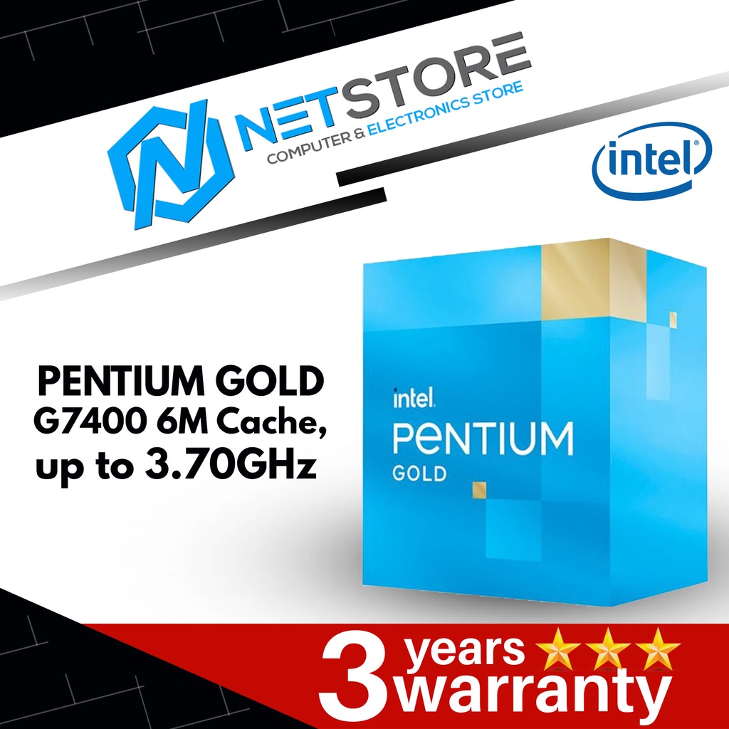 INTEL PENTIUM GOLD G7400 6M Cache, up to 3.70GHz PROCESSOR | Shopee ...