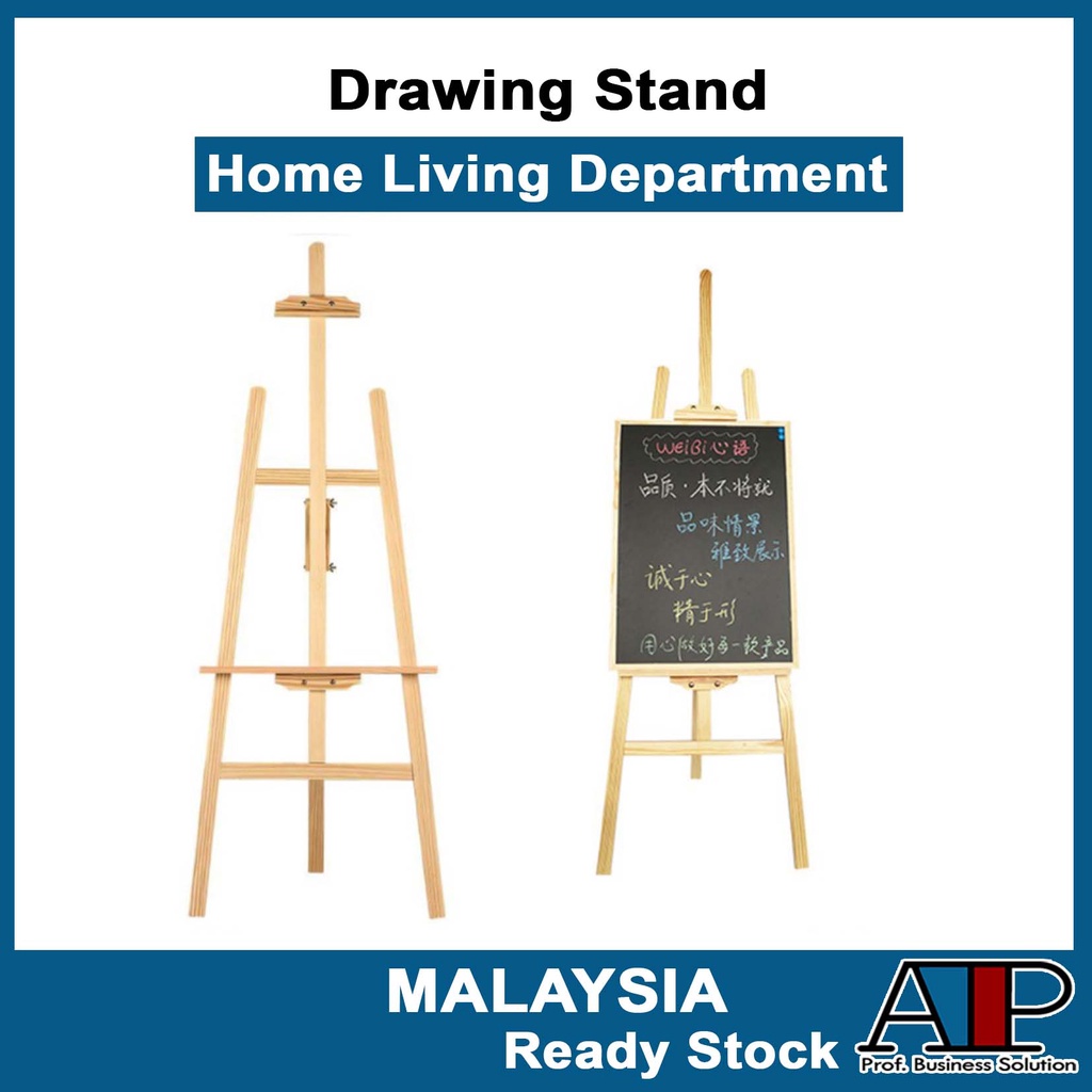 Furniture🛋️ Pine Wood Art Sketch Drawing Easel Stand Poster Holder ...