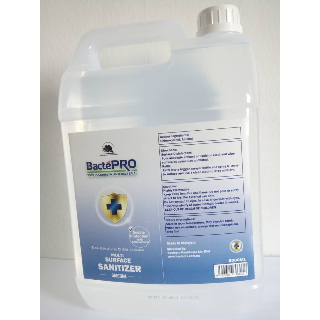 BACTEPRO SURFACE SANITIZER (5L) | Shopee Malaysia