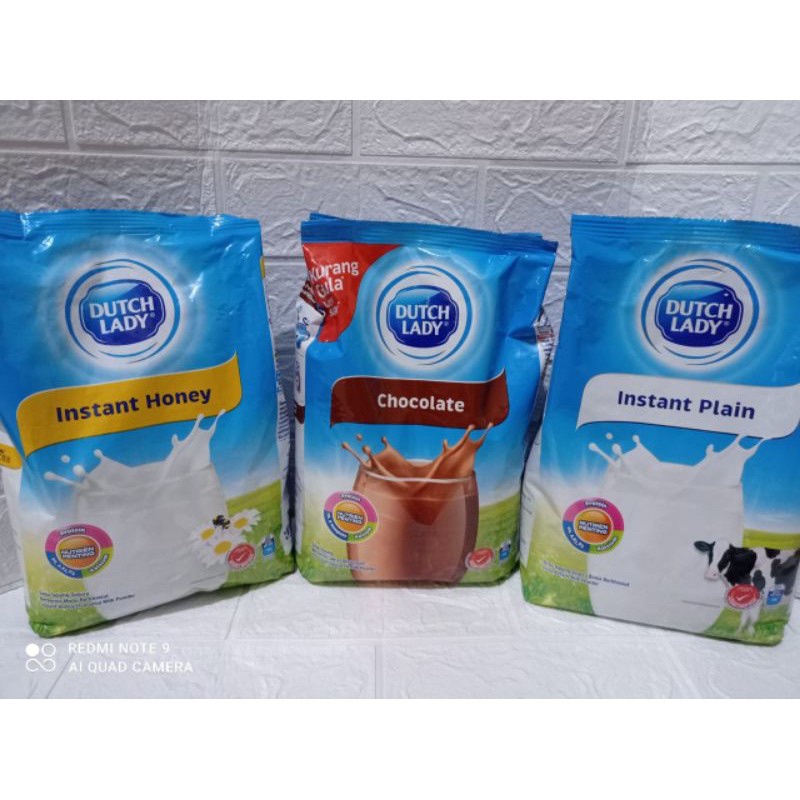 (Ready Stock) Dutch Lady Instant Milk Powder Plain/Honey 900G Family ...