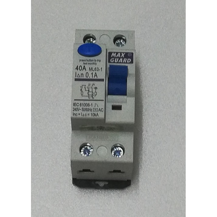 MAXGUARD ELCB 40 AMP 2 POLE 100mA | Shopee Malaysia