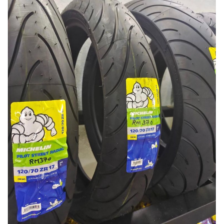 Michelin Pilot Street Radial Tayar 120/70ZR-17 | Shopee Malaysia