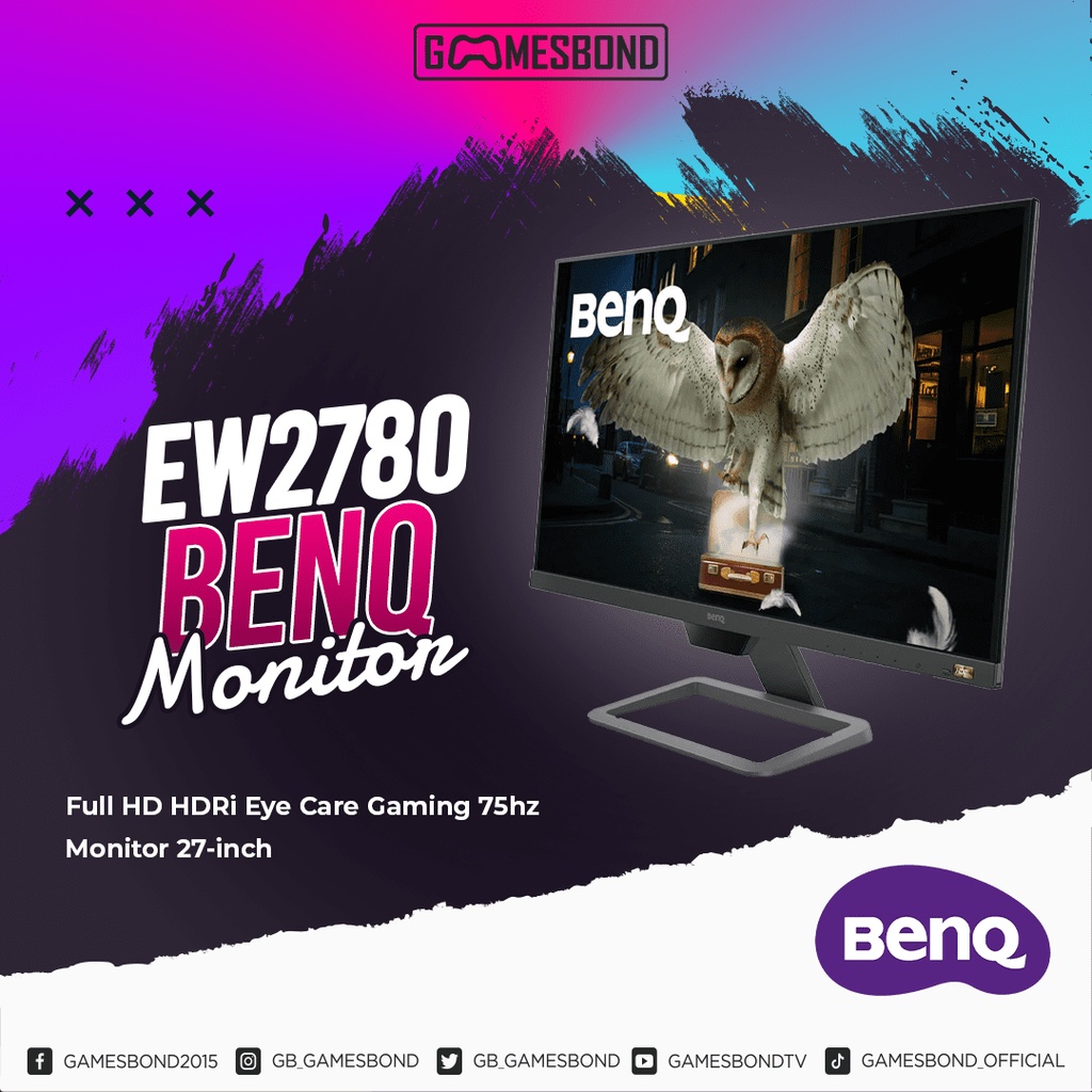 BENQ EW2780 1080p 27" HDR MONITOR - Gamesbond | Shopee Malaysia