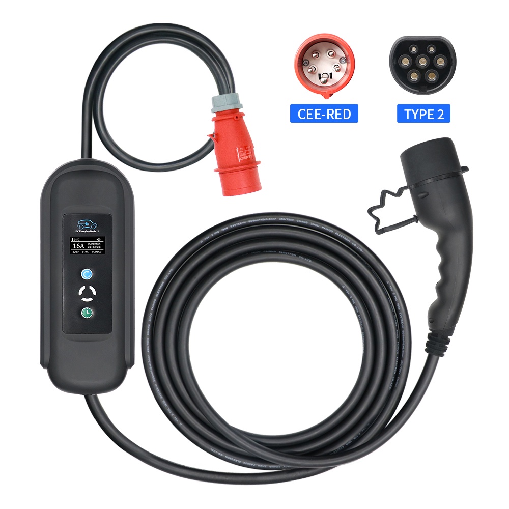 Level 2 EV Charging Stations EVSE Wallbox Electric Car Charger 11KW 16A ...