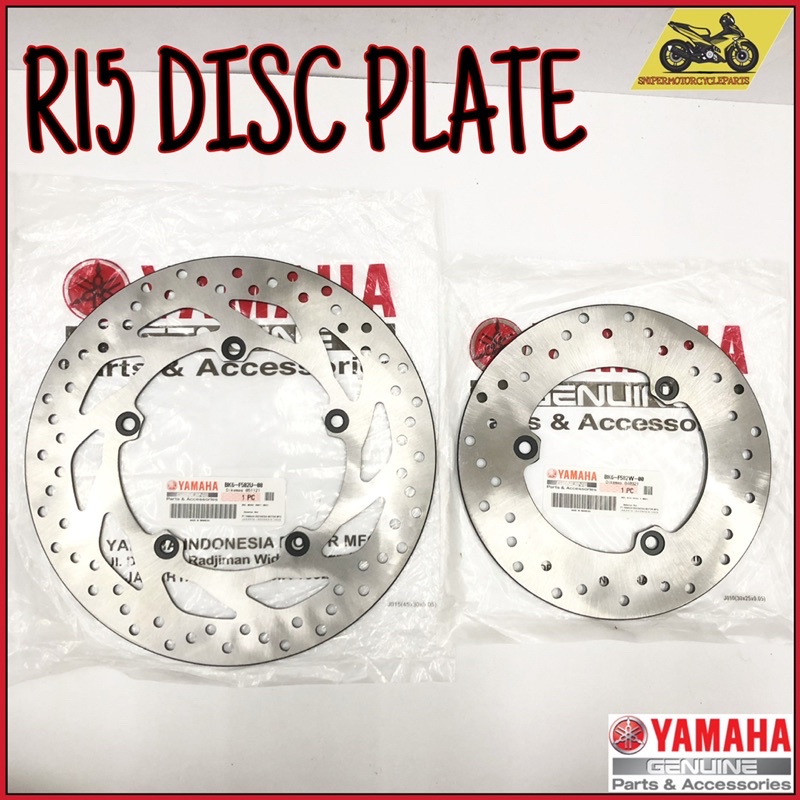 [100% ORI] R15 R15 FRONT REAR DISC PLATE PIRING DISK DEPAN BELAKANG BK6 ...