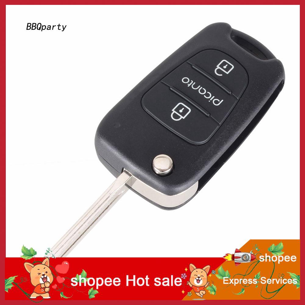 AZX_3 Buttons Flip Floding Car Replacement Remote Key Shell Fob Case ...